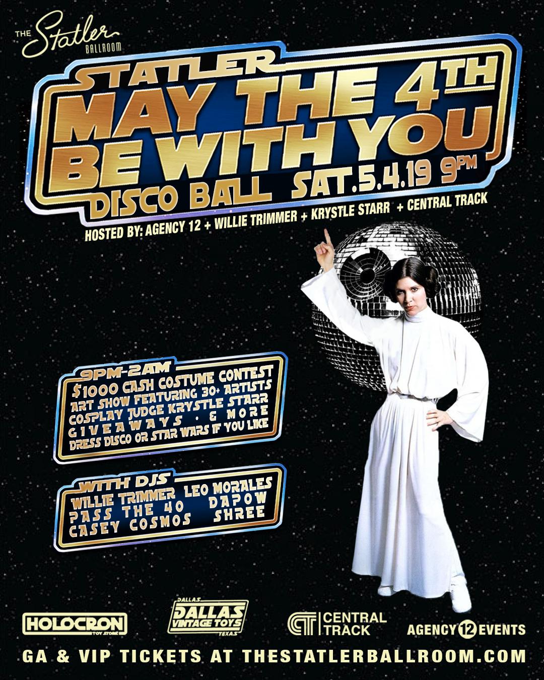 Join Us At The Biggest May The Fourth Party In Dallas! | Central Track