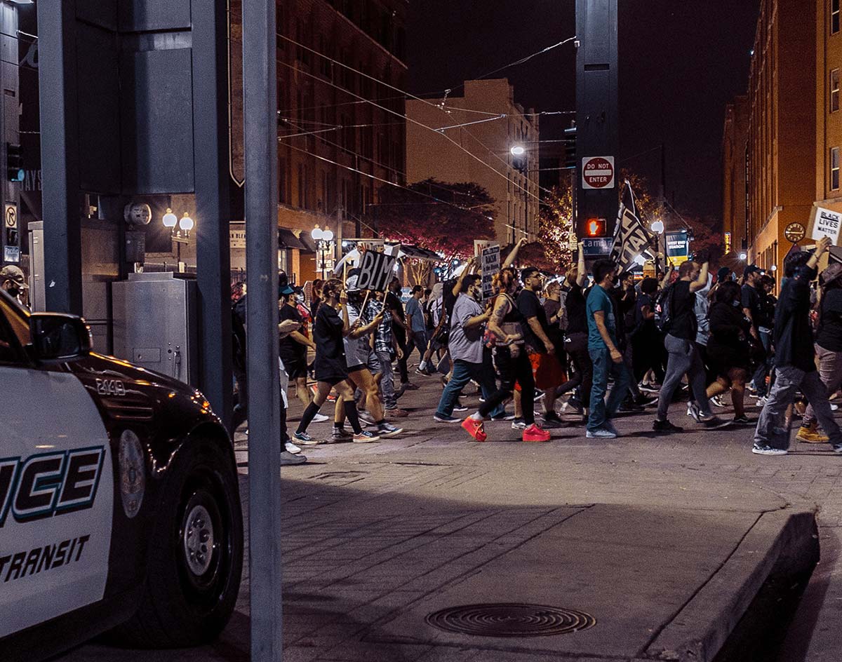Police Brutality Protests Return To Downtown Dallas. | Central Track