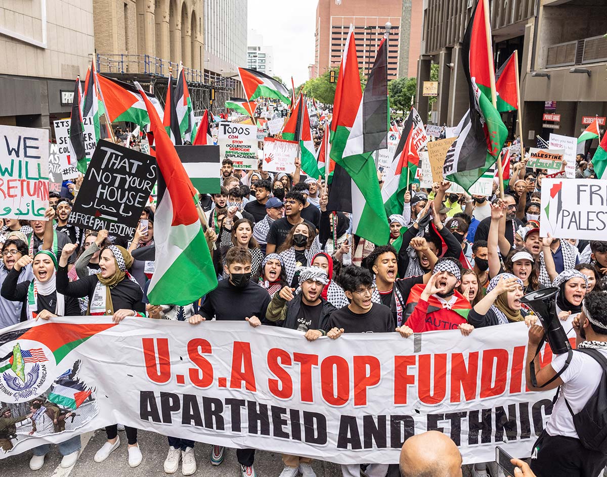[PHOTOS] Scenes From Dallas' Free Palestine Protests. | Central Track